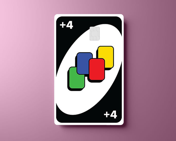 Draw 4 Uno Card Cover – Vinyl Swipe Skins